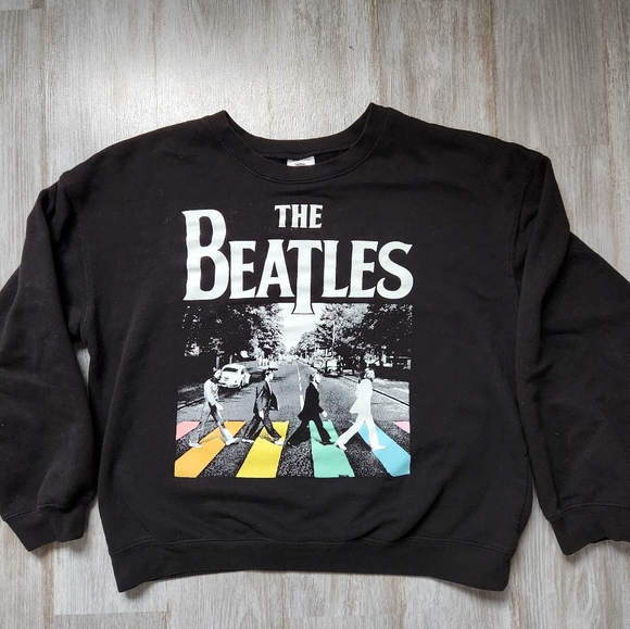 The Beatles | Sweaters | The Beatles Abbey Road Sweater Womens Black ...